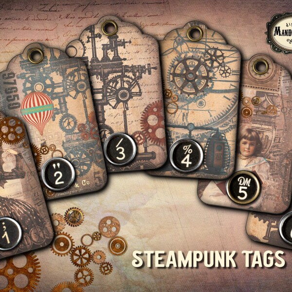 Steampunk Tags - Etsy