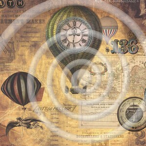 Grunge Victorian Steampunk Printable Digital Ephemera Collage Paper ...