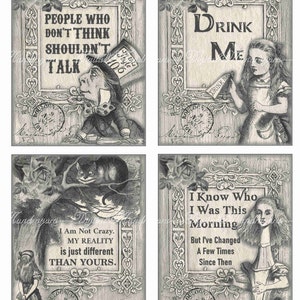 Alice in Wonderland Cards, Wonderland Quotes, Wonderland Cards, Alice ...