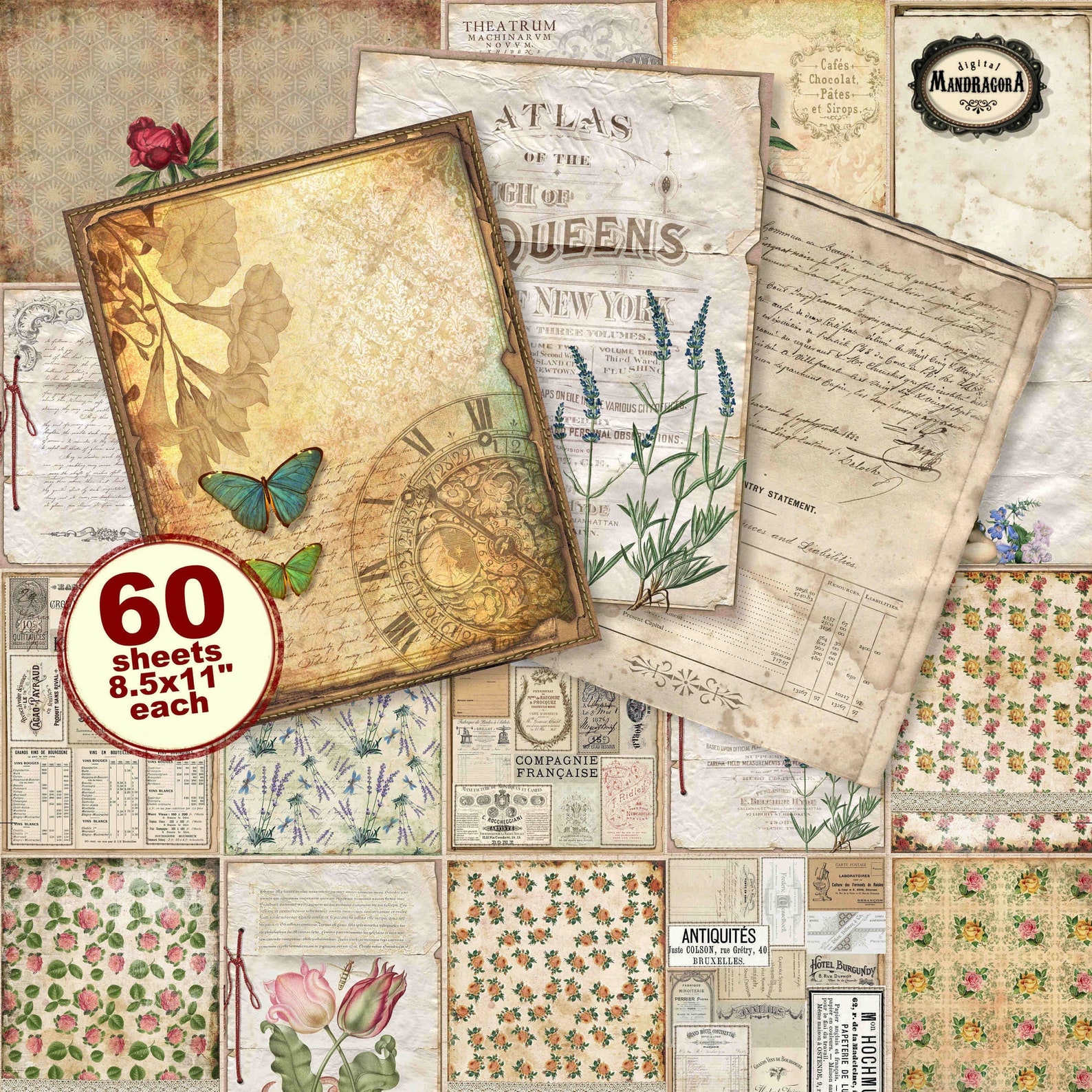 Scrapbooking Ephemera Mega Paper Pack Junk Journal | Etsy