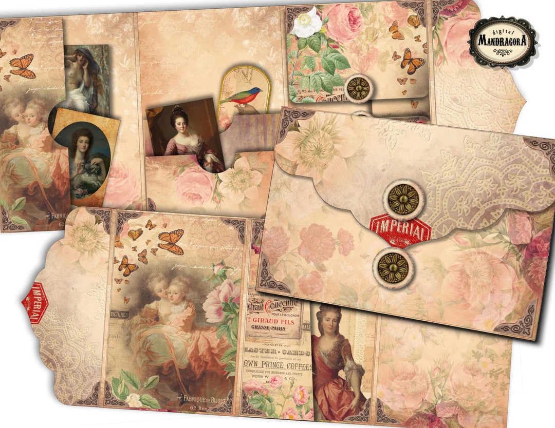 Regal Princess, Pocket Folder, Junk Journal Kit, Shabby Kit, Loaded ...