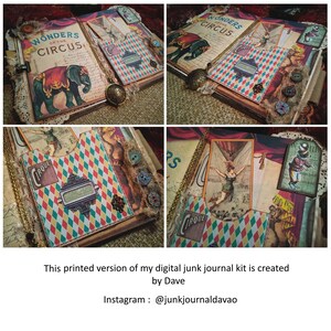 Vintage Circus Junk Journal Kit, Circus Journal Pages, Junk Journal ...