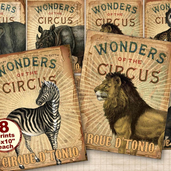 Vintage Circus Signs - Etsy
