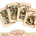 Alice in Wonderland Large Playing Cards, Set of 4, Print for Framing ...