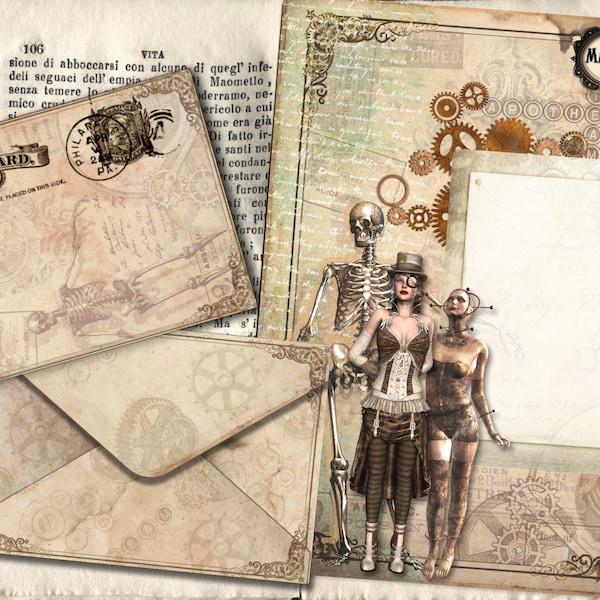 Steampunk Stationery - Etsy