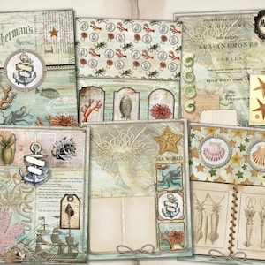 Nautical Paper Pack, Sea World, Vintage Nautical Journal Papers ...