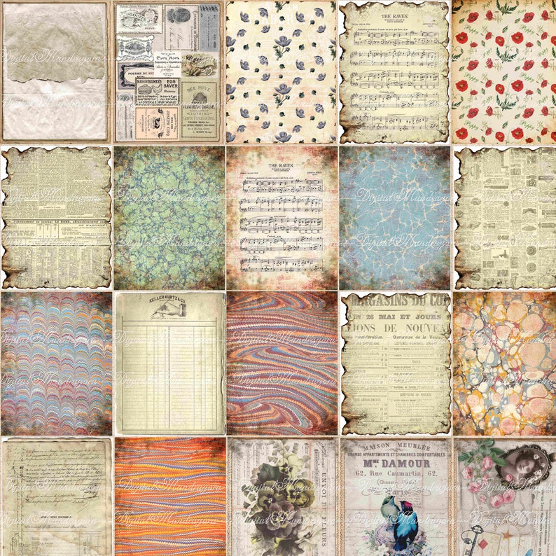 Scrapbooking Ephemera Mega Paper Pack Junk Journal | Etsy