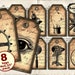 Steampunk Tags Victorian Tags Scrapbooking Tags Vintage - Etsy