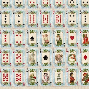 Victorian Christmas Playing Cards, Christmas Full Set Playing Cards ...