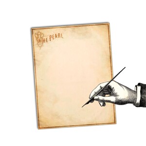 Printable Stationery, Writing Paper Pack With Ornate Borders Frames for ...