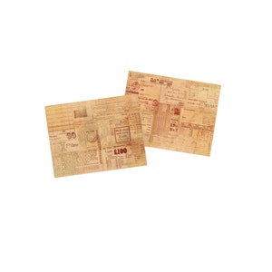 Vintage Grunge Printable Digital Ephemera Collage Paper Pack for Junk ...