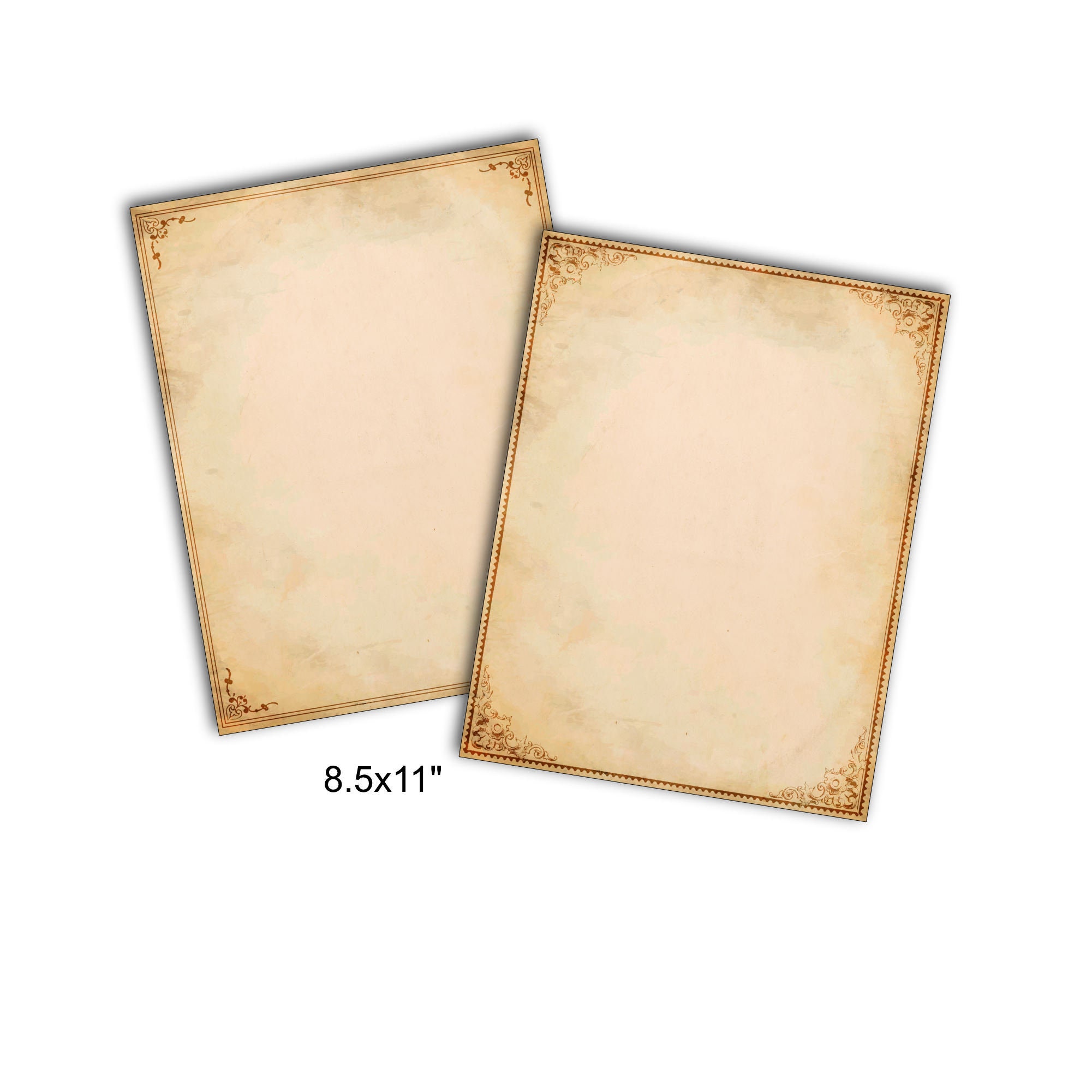 Vintage Writing Paper: Ornate Border Stationery (digital Download) - Etsy