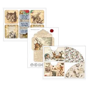 Whimsical Alice in Wonderland - Digital Download Junk Journal Kit ...
