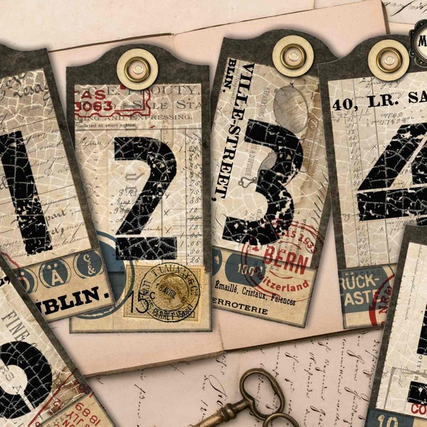 Steampunk Tags - Etsy