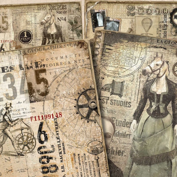 Steampunk Collage - Etsy