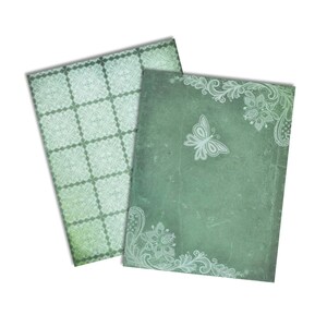 Grunge Green Lace Paper Pack, Vintage Green Lace Papers, Paper Lace ...
