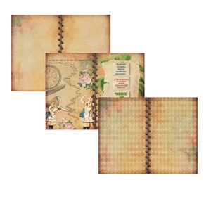 Whimsical Alice in Wonderland - Digital Download Junk Journal Kit ...