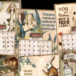 Alice in Wonderland Perpetual Calendar: Birthday & Special Dates ...