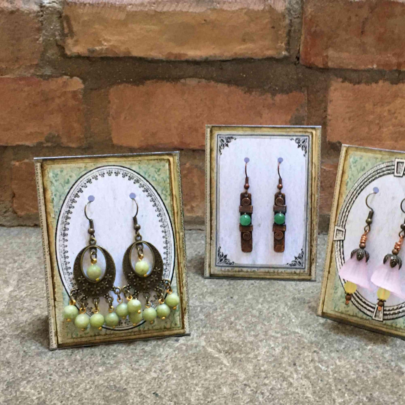 Printable Earring Display Stand: DIY Jewelry Organizer (instant ...
