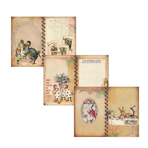 Whimsical Alice in Wonderland - Digital Download Junk Journal Kit ...
