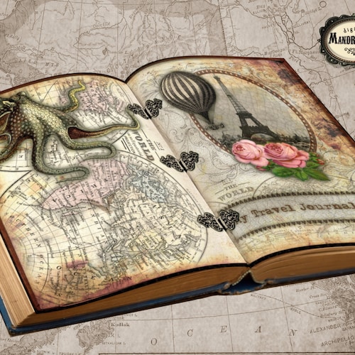 Classic Vintage Journal Pages Digital Download - Etsy