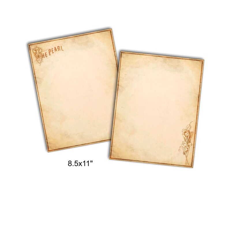 Vintage Writing Paper: Ornate Border Stationery (digital Download) - Etsy
