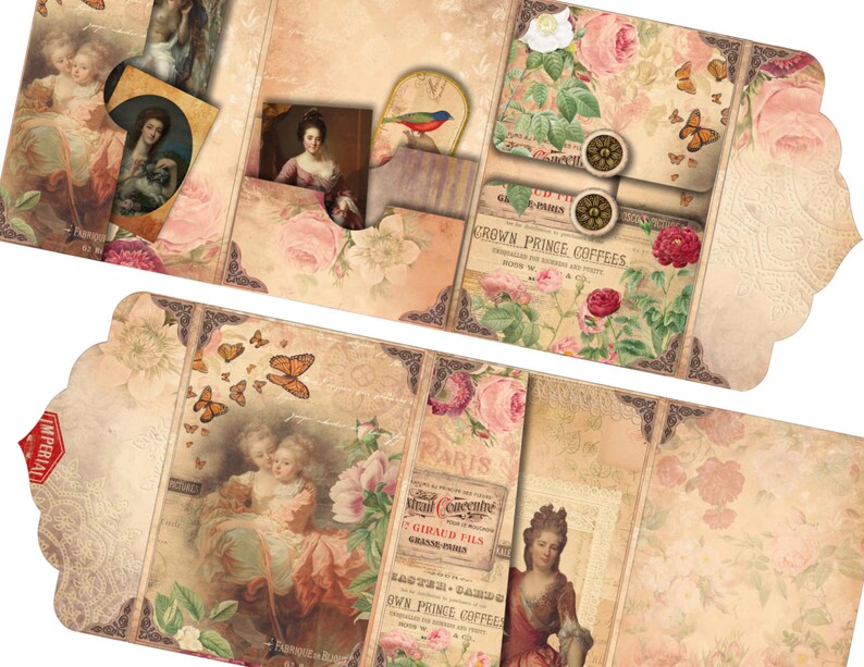 Regal Princess Pocket Folder Junk Journal Kit Shabby Kit - Etsy