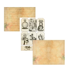 Whimsical Alice in Wonderland - Digital Download Junk Journal Kit ...
