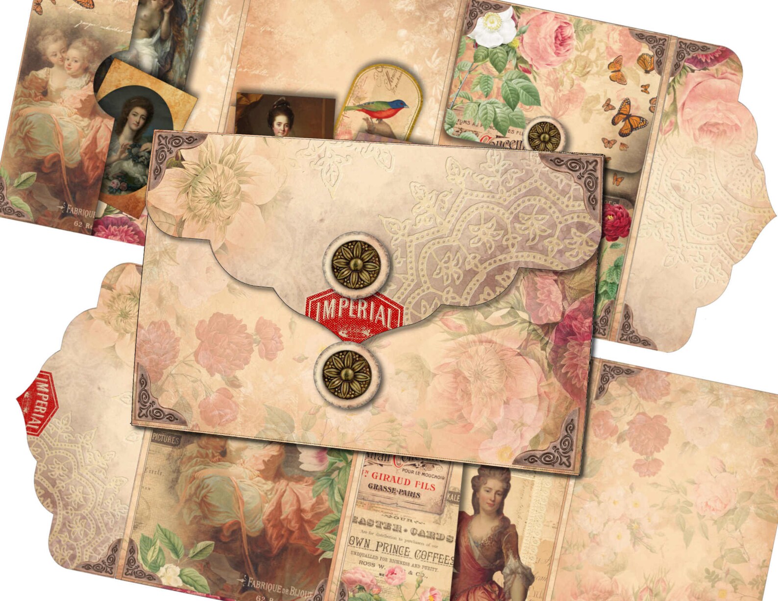 Regal Princess Pocket Folder Junk Journal Kit Shabby Kit - Etsy