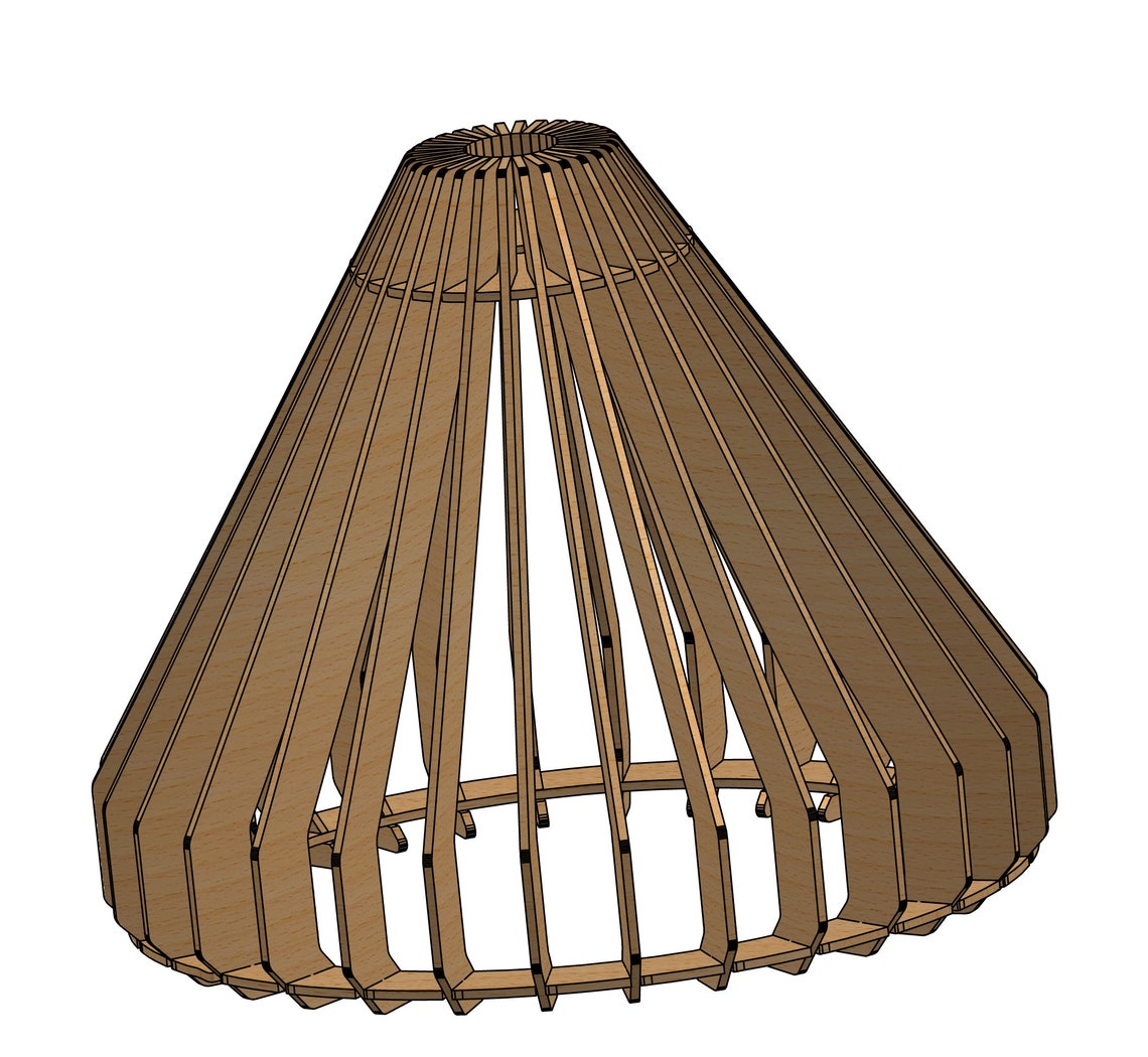 LAMP SHADE Lasercut. Vector File Svg Ai Cdr Dxf - Etsy