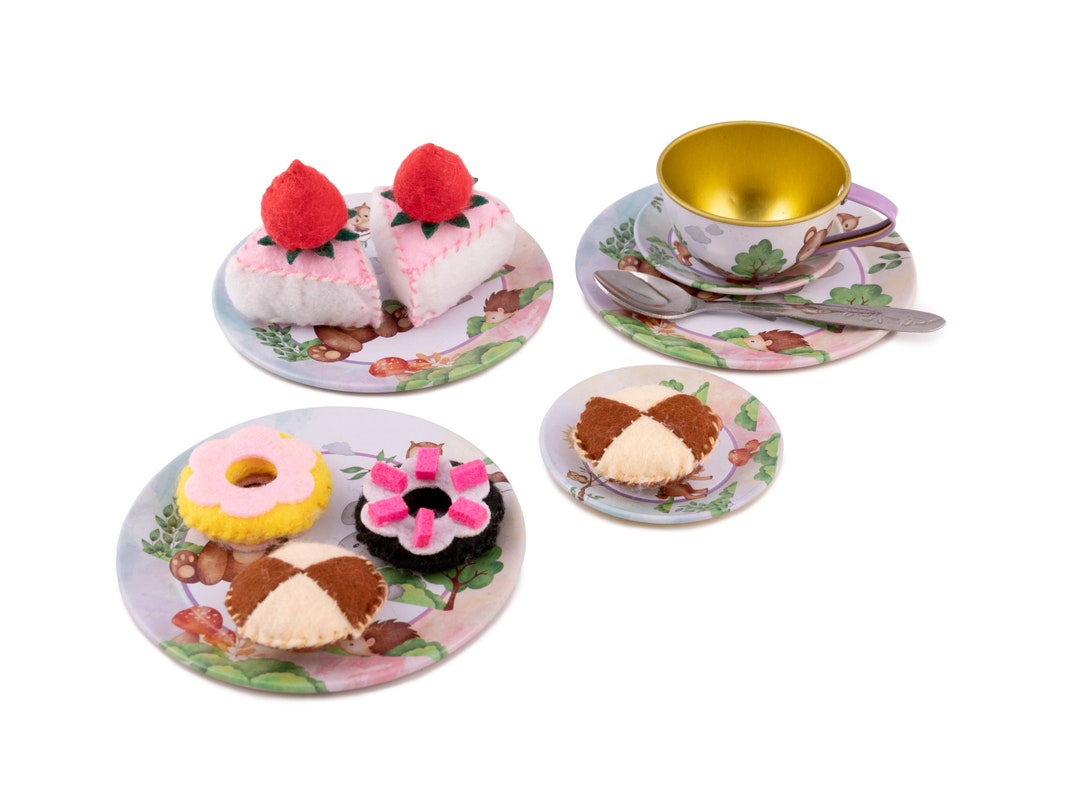 Handmade Pretend Felt Food Play Set, Pretend Bakery With Biscuits ...