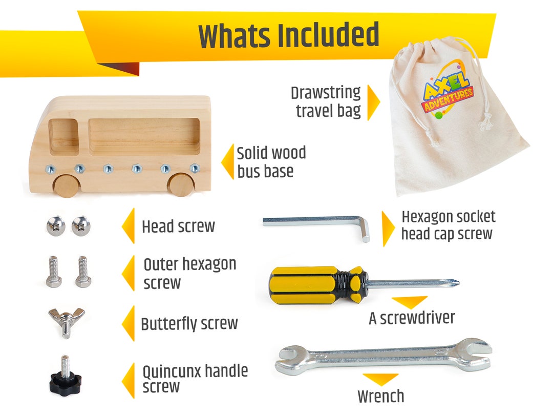 Screwdriver Board Set Screwdriver Activities Montessori Toys - Etsy