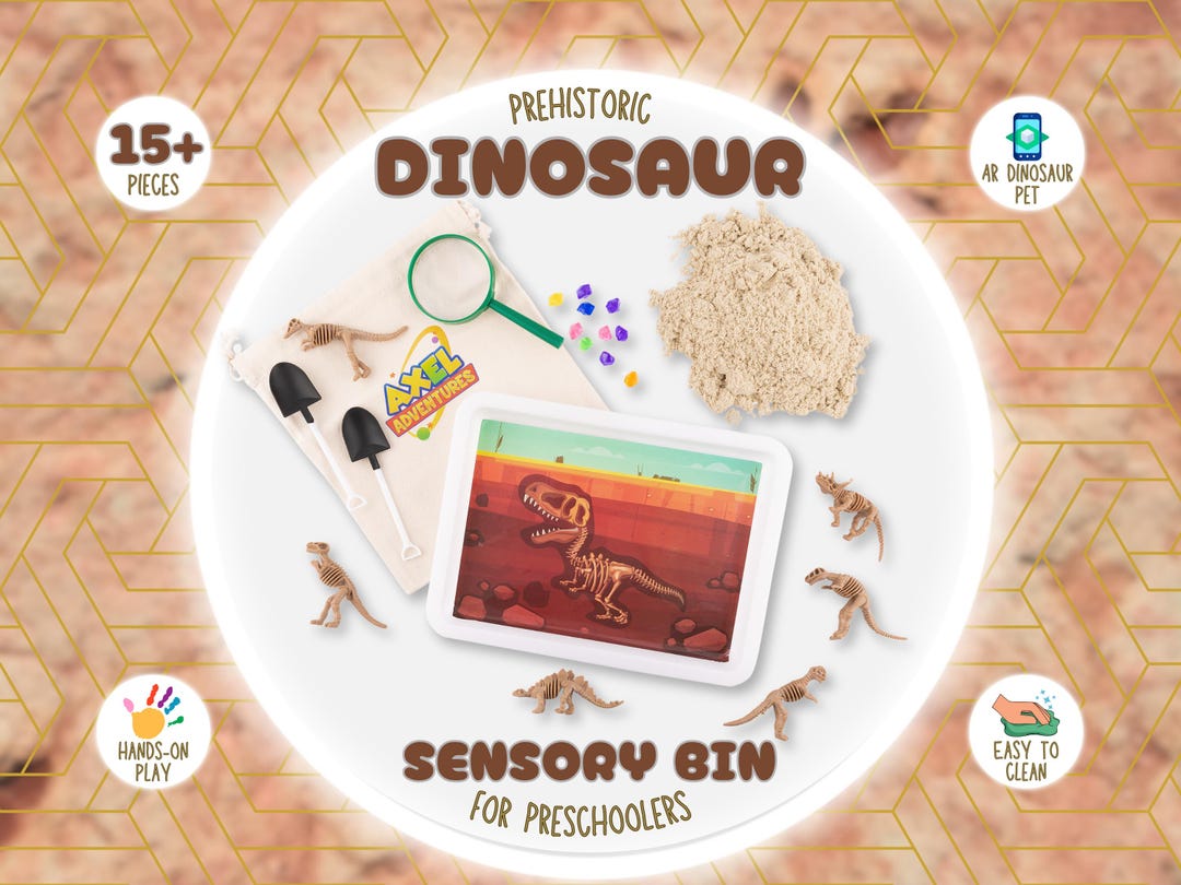 Prehistoric Dinosaur Sensory Bin for Preschoolers: Ideal Educational ...