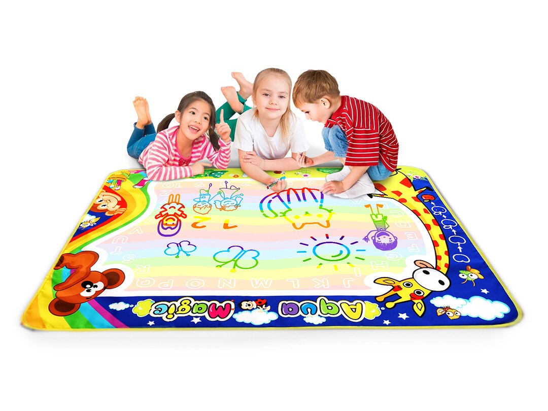 Water Doodle Mat, Aqua Magic Drawing, Toddler MESS FREE Drawing Tools ...