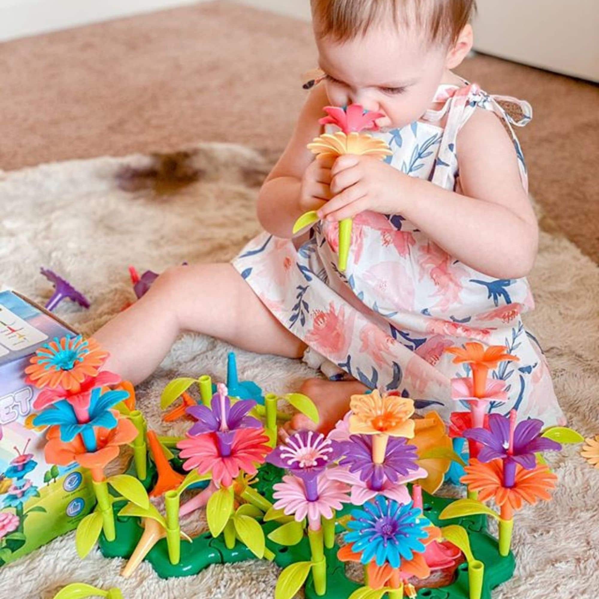 Build A Flower Garden Set Flower Toy Stacking & Sorting STEM - Etsy