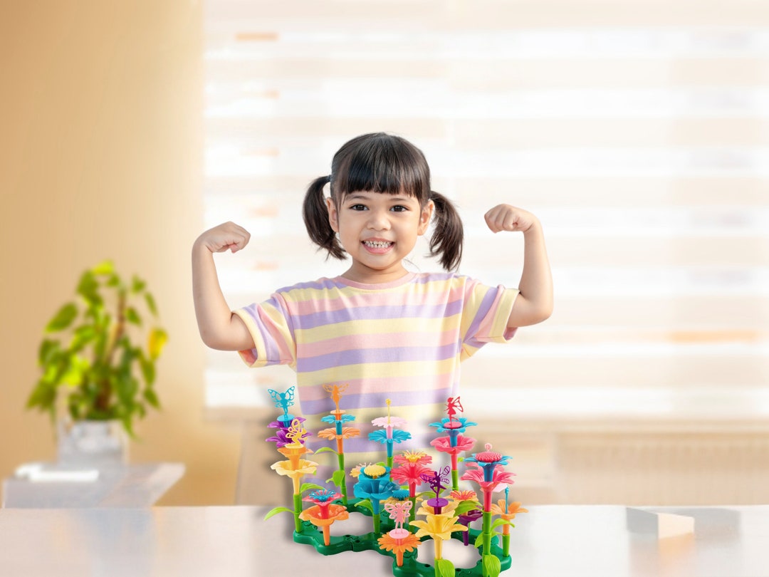 Build a Flower Garden Colorful Toy 112pcs, Flower Fairy Gift, Christmas ...