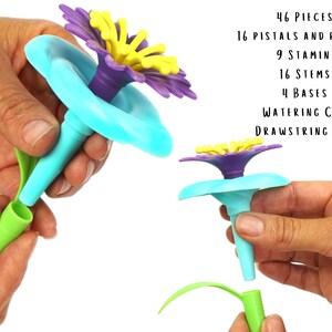 Flower Stacking Toddler Toy, Colorful Educational Toy for Kids, 46 Pcs ...