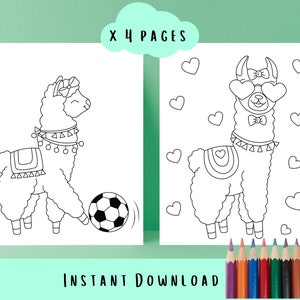Llama Coloring Pages, Llama Party Activities, Fiesta Llama, Llama ...