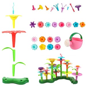 Build Flower Garden, Stem Stack & Sort Craft Toys for 2, 3, 4, 5 Year ...
