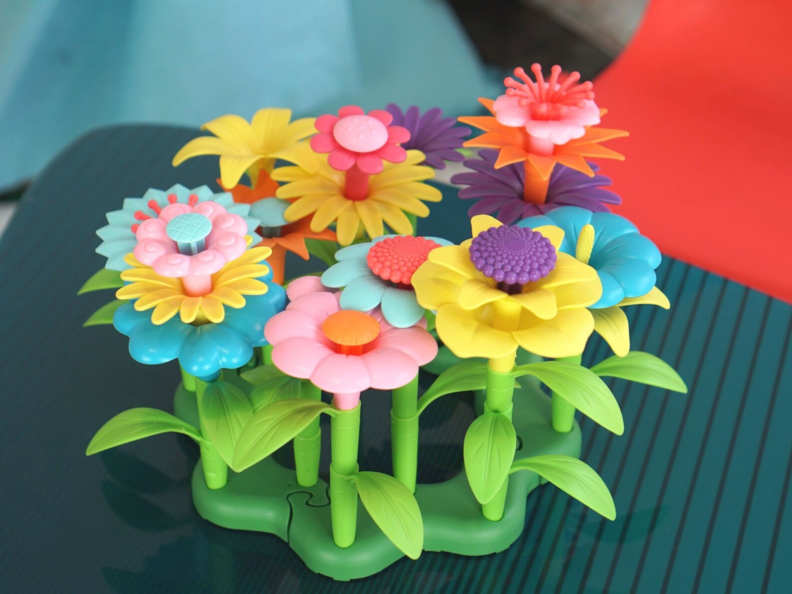 Stacking for Toddlers Flower Building Toy Set Colorful | Etsy