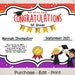 Editable Preschool Certificate, Graduation Diploma, Personalized School ...