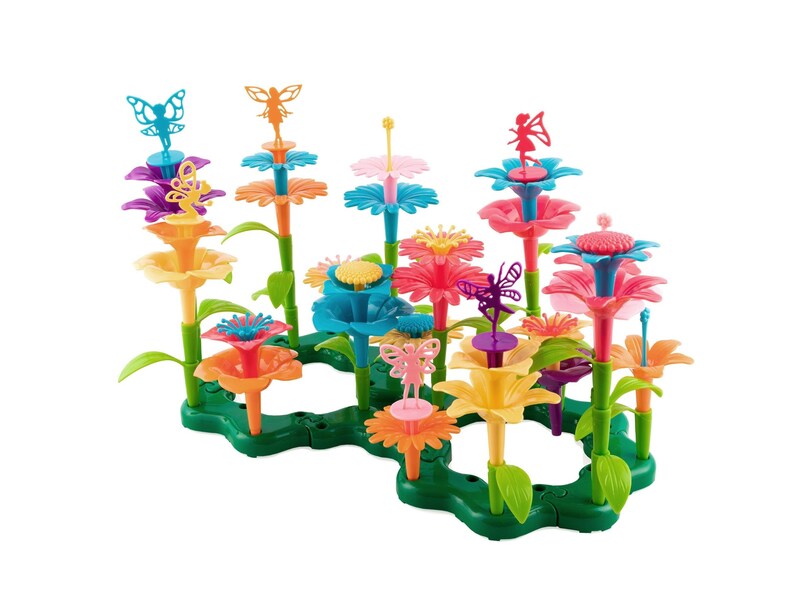 Colorful Build A Flower Toy Building Game Stacking for - Etsy