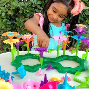Flower Stacking Toddler Toy, Colorful Educational Toy for Kids, 46 Pcs ...