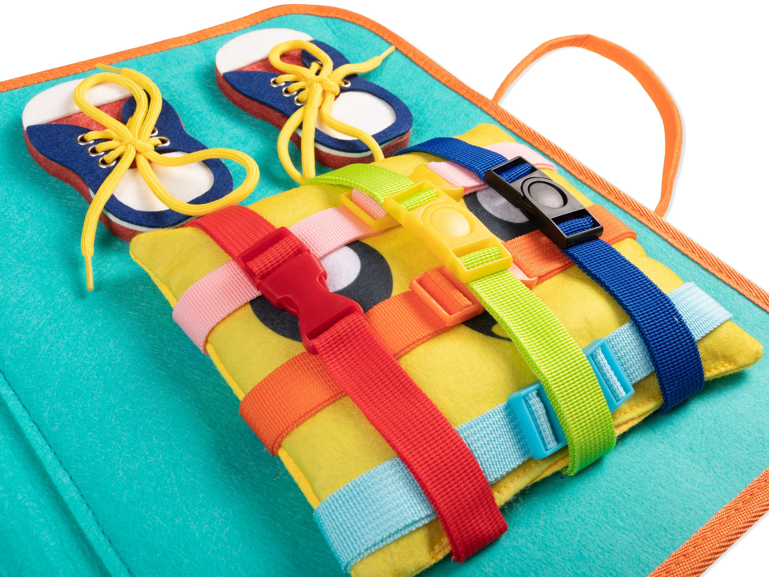 Toys for Autism, Fidget Toy for Kids, Learning Dressing Skills, Buttons ...