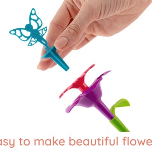 Flower Building Toy Set, Stacking for Toddlers, Colorful Garden Game ...