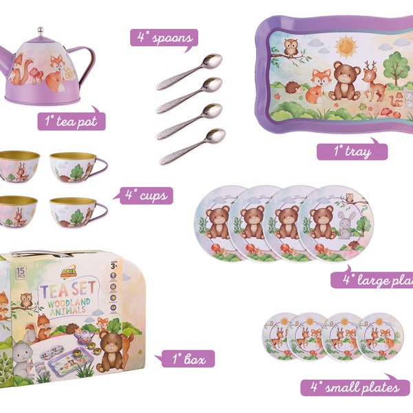 Animal Tea Set - Etsy