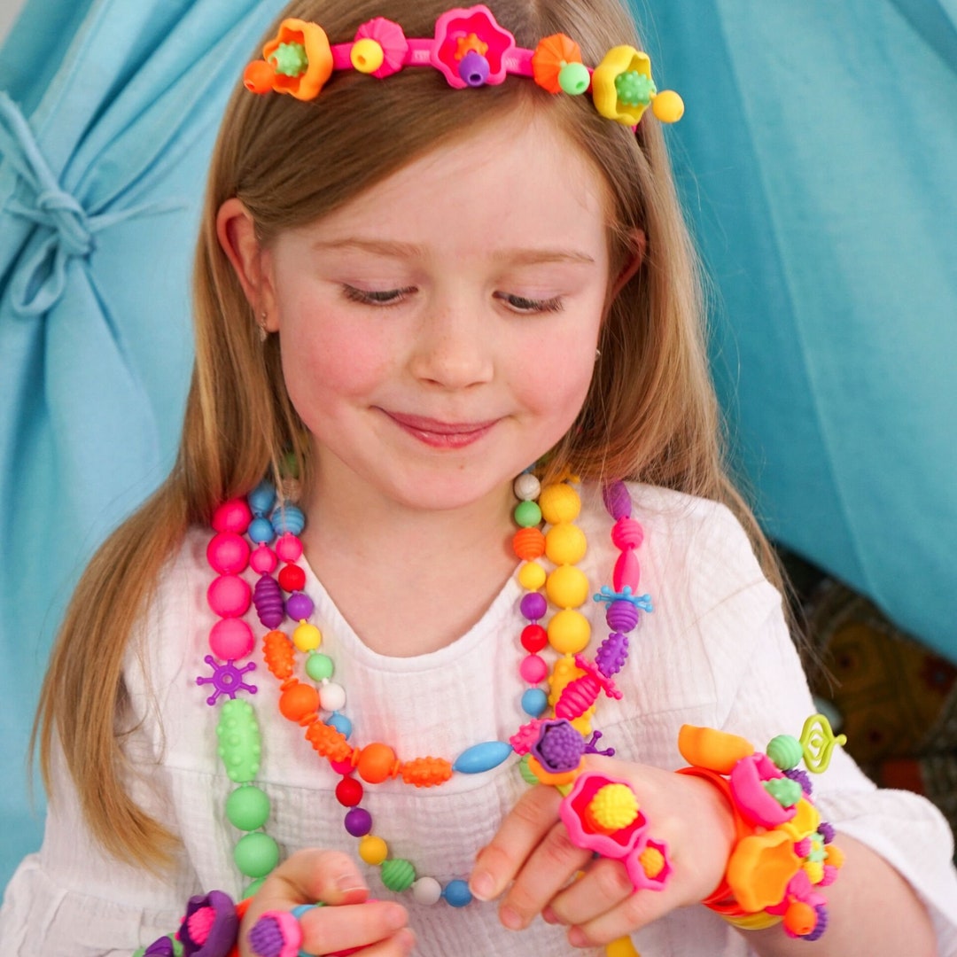 Pop Beads Girls Jewelry Making 4 Year Old Girl Gift Kids Etsy UK pop-beads-girls-jewelry-making-4-year-old-girl-gift-kids-etsy-uk