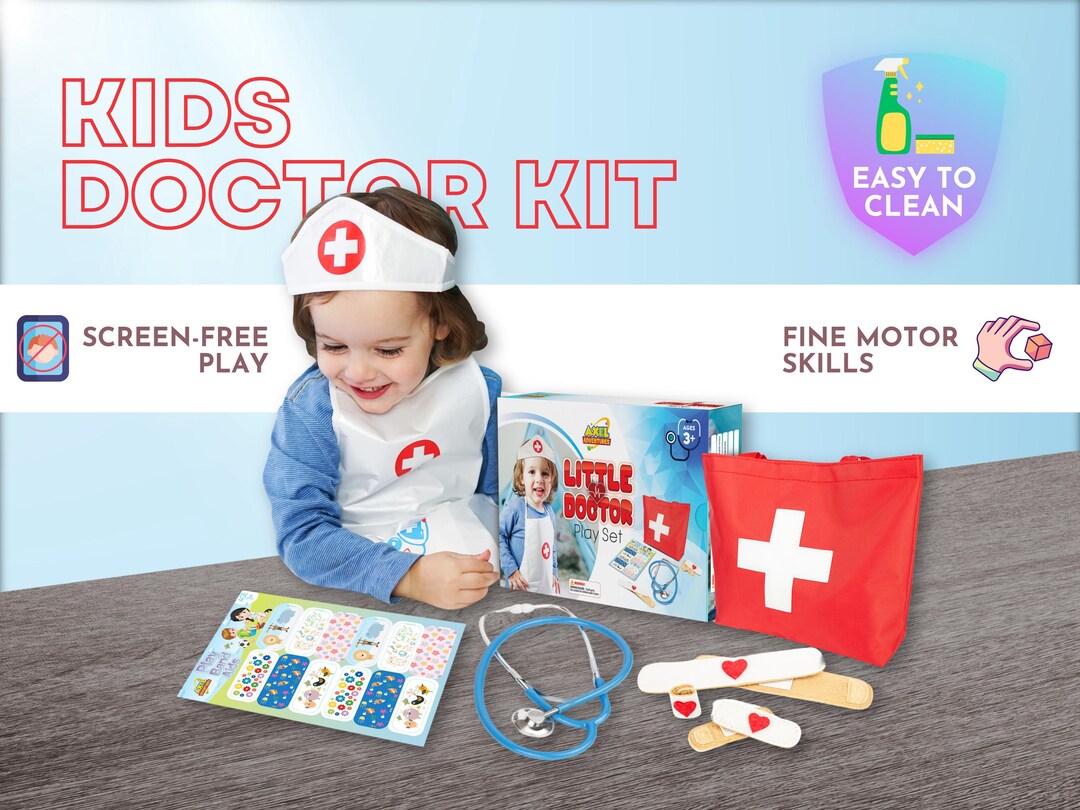 Kids Doctor Kit - Educational Doctor Role Play Set for Toddlers 3 4 5 6 ...