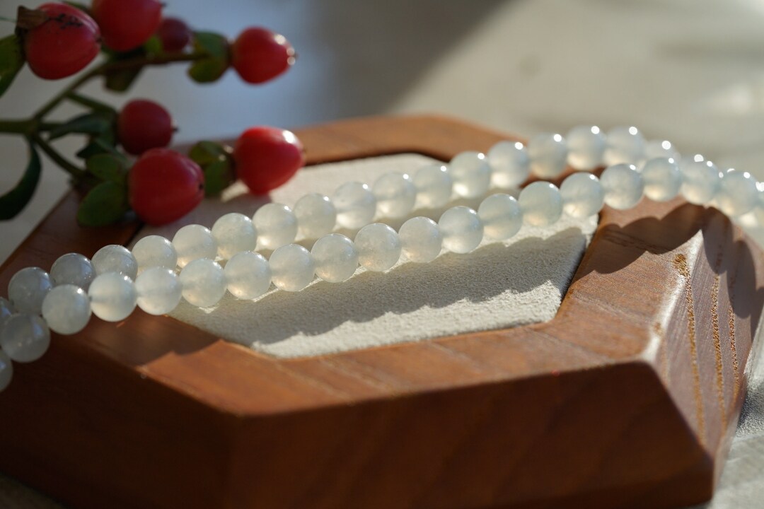 Natural Grade-a Ice Jadeite Beads Necklace，no622 - Etsy