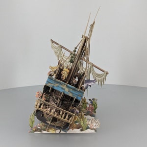 3D Pop up Card: Sunken Galleon (3D040) - Etsy